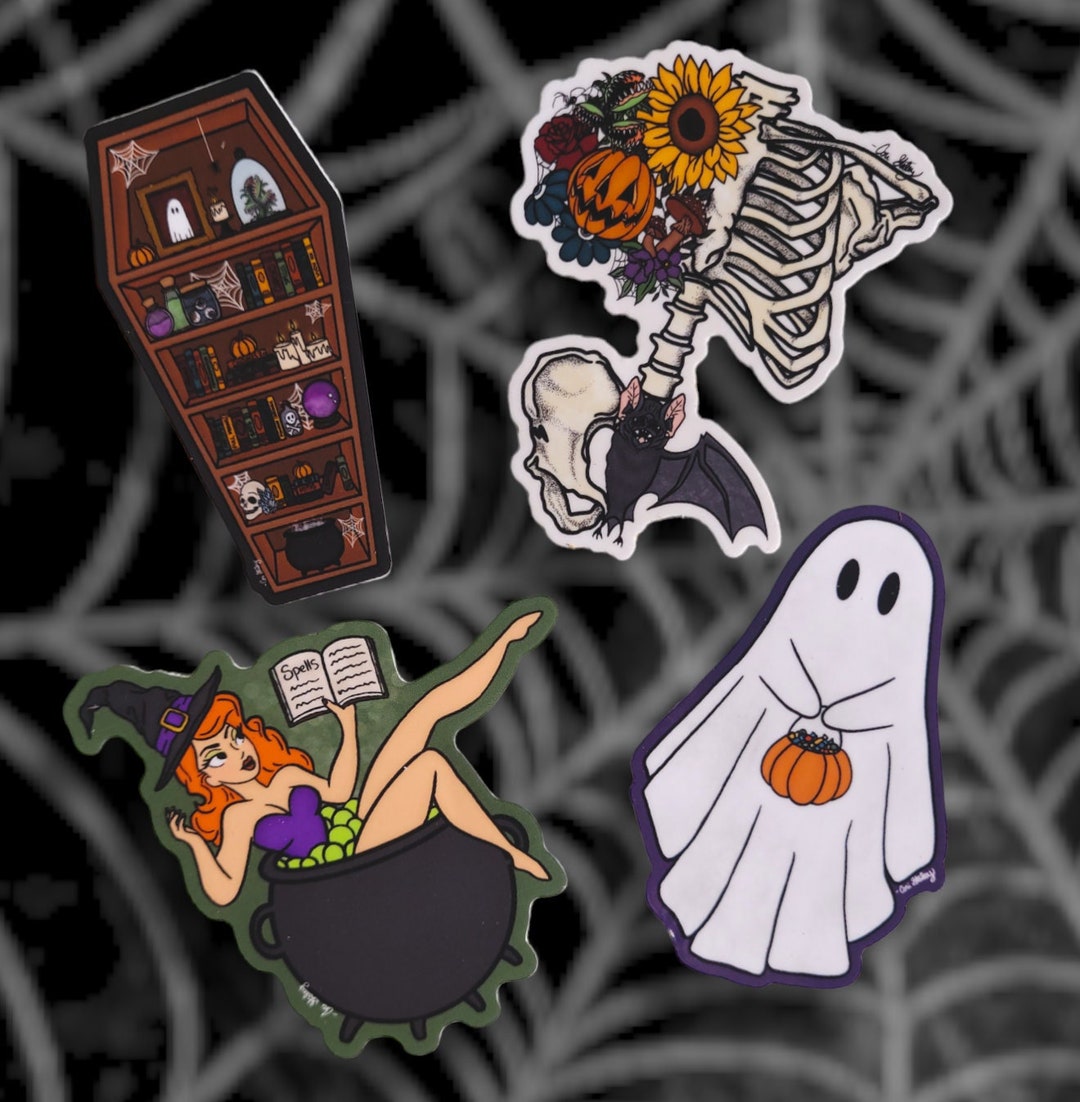 Spooky Sticker Pack - Etsy