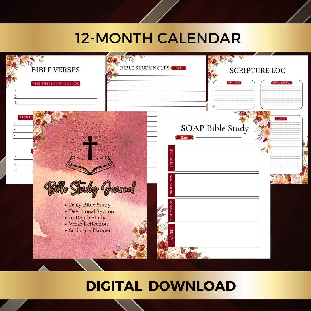 Printable Bible Journal - Etsy