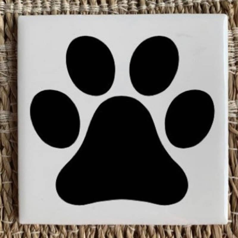 Paw Print Tile - Etsy