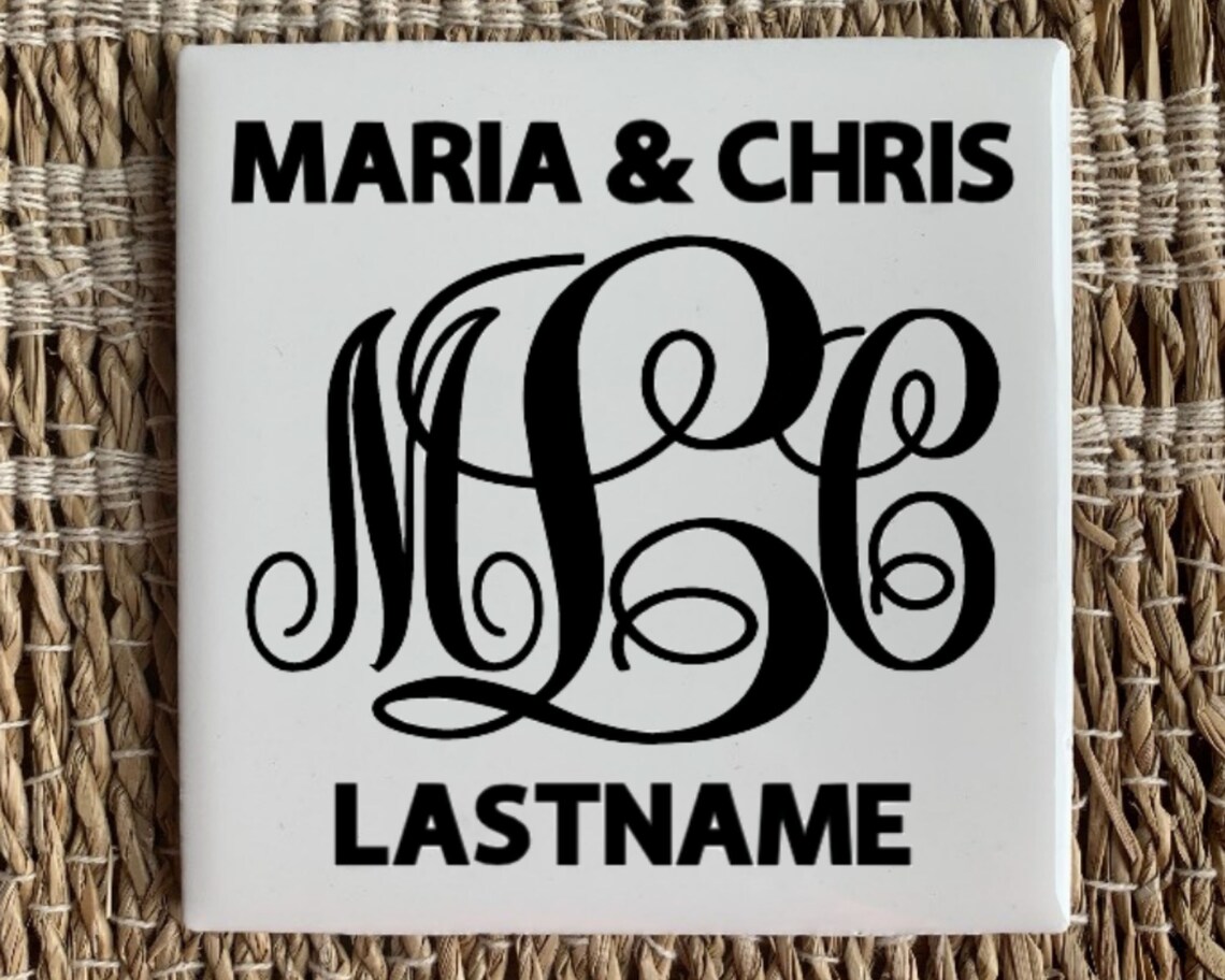 Monogram Decal Monogram Letter Decal Letter Decal | Etsy