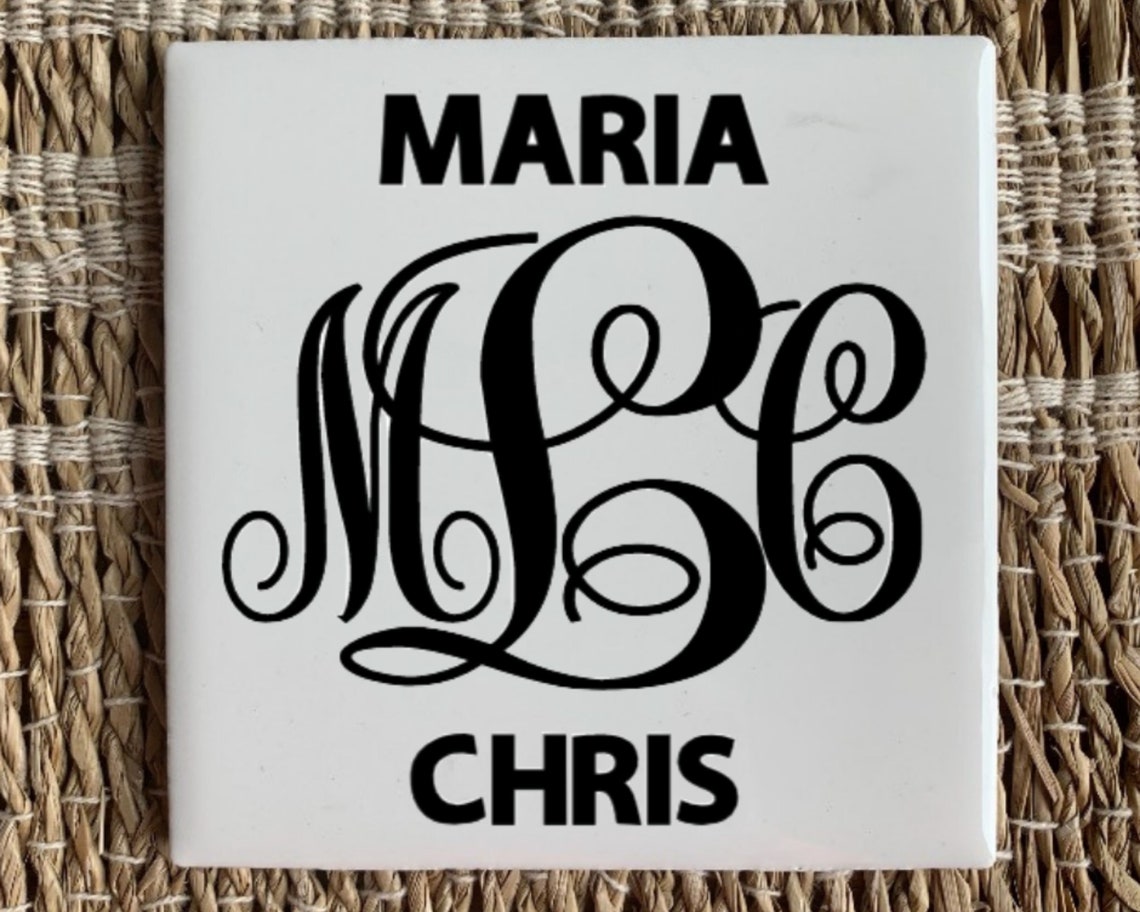 Monogram Decal Monogram Letter Decal Letter Decal | Etsy