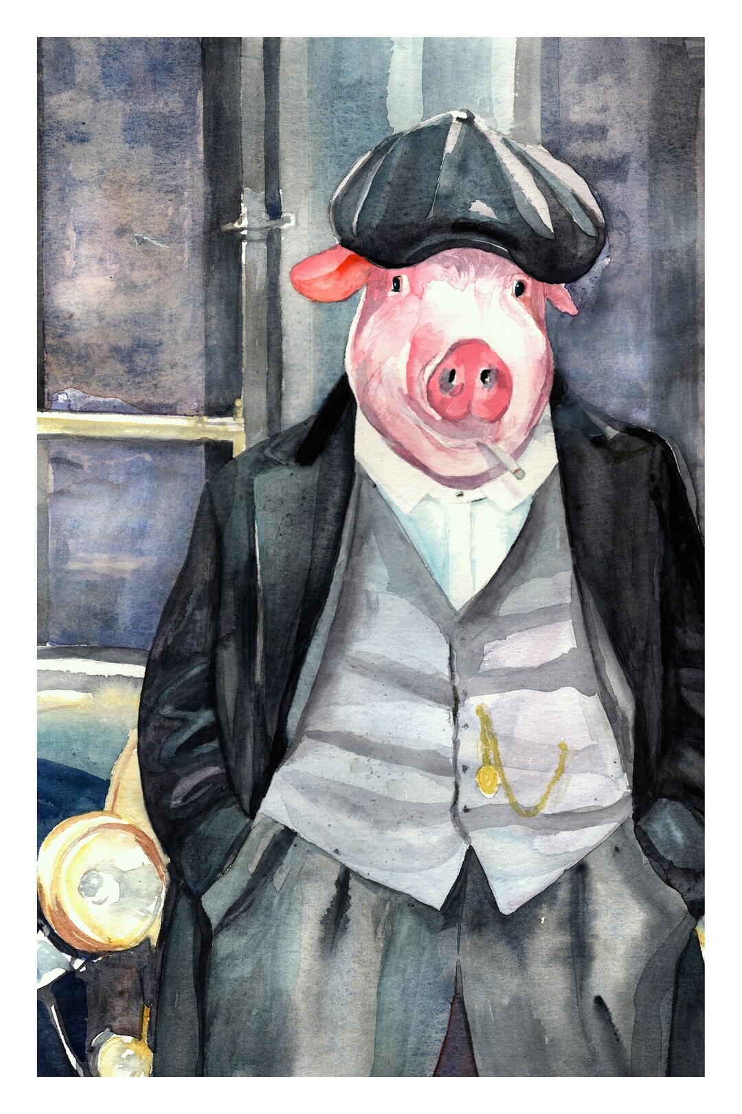Porky Blinders Piggy Shelby - Etsy