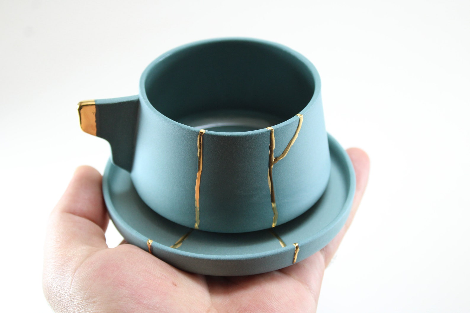 Kintsugi Gift Set, Kintsugi Cup, Kintsugi Wellness Cup, Matcha Tea ...