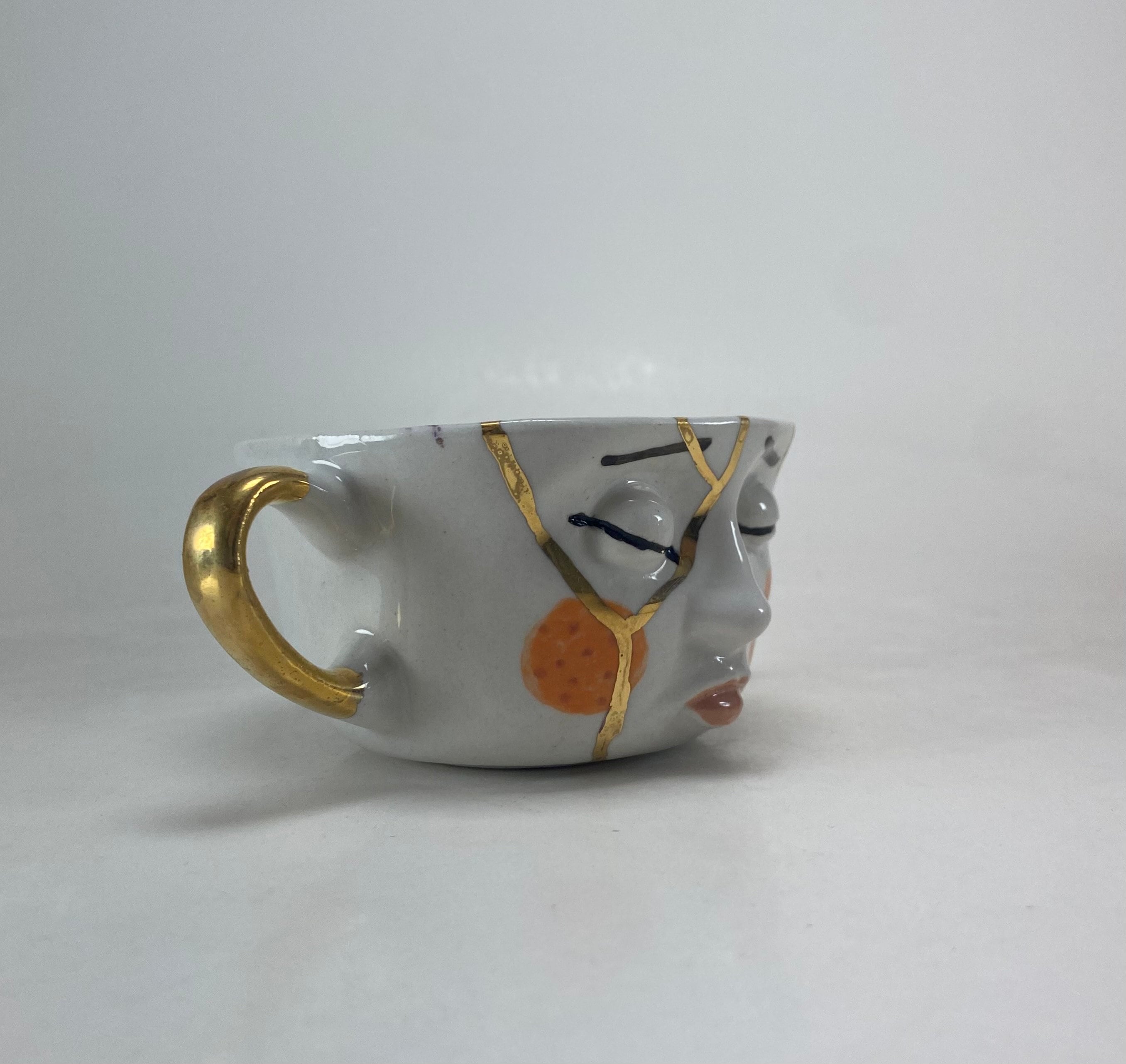 Kintsugi Gift Set, Kintsugi Cup, Kintsugi Wellness Cup, Matcha Tea ...