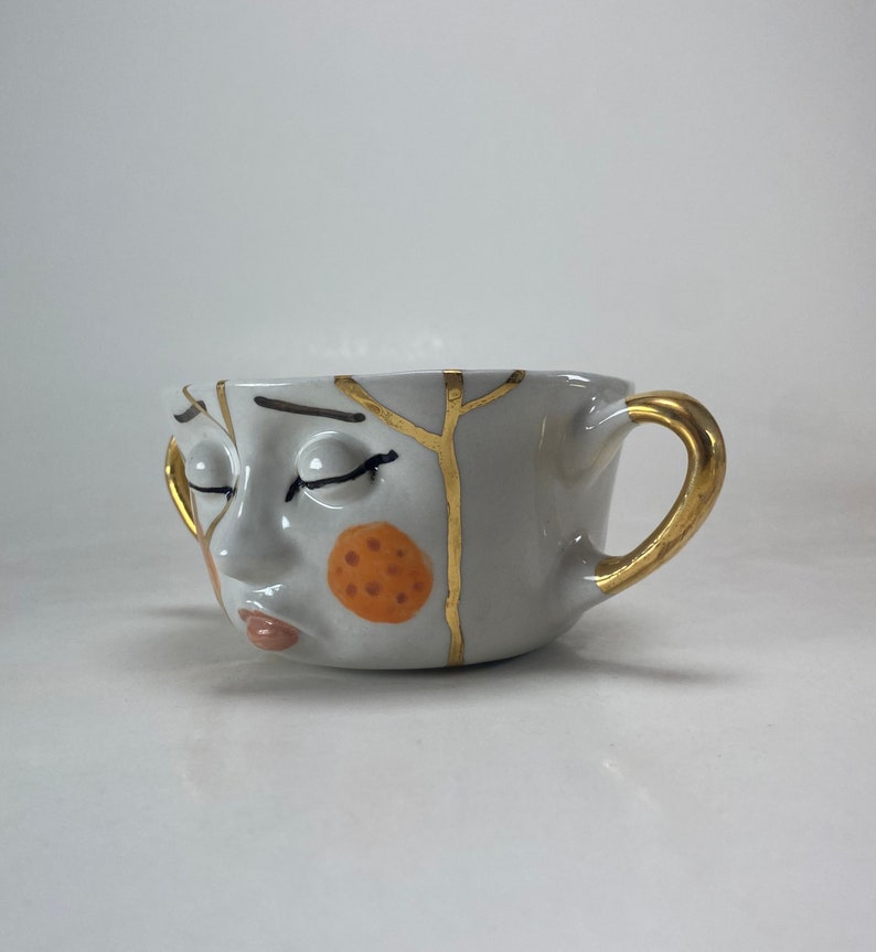 Kintsugi Gift Set, Kintsugi Cup, Kintsugi Wellness Cup, Matcha Tea ...