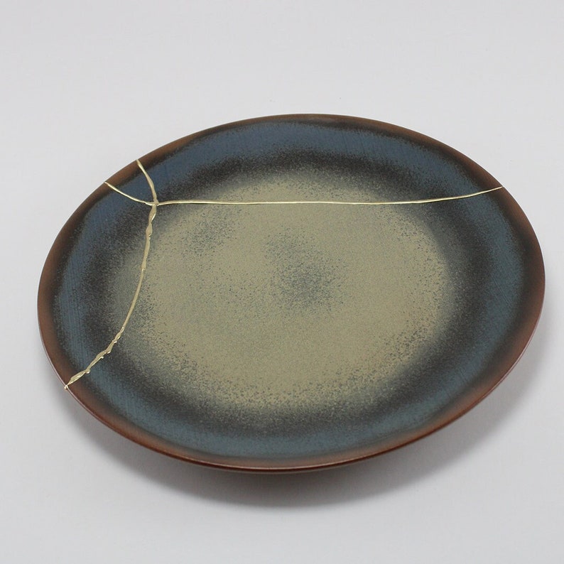Japanese Pottery Kintsugi Kintsugi Dish Kintsugi Plate - Etsy