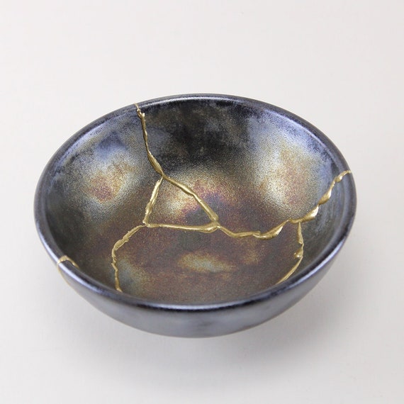 Kintsugi Bowl Japanese Art Kintsugi Pottery Kintsugi Set - Etsy