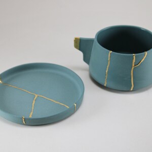 Kintsugi Gift Set, Kintsugi Cup, Kintsugi Wellness Cup, Matcha Tea ...