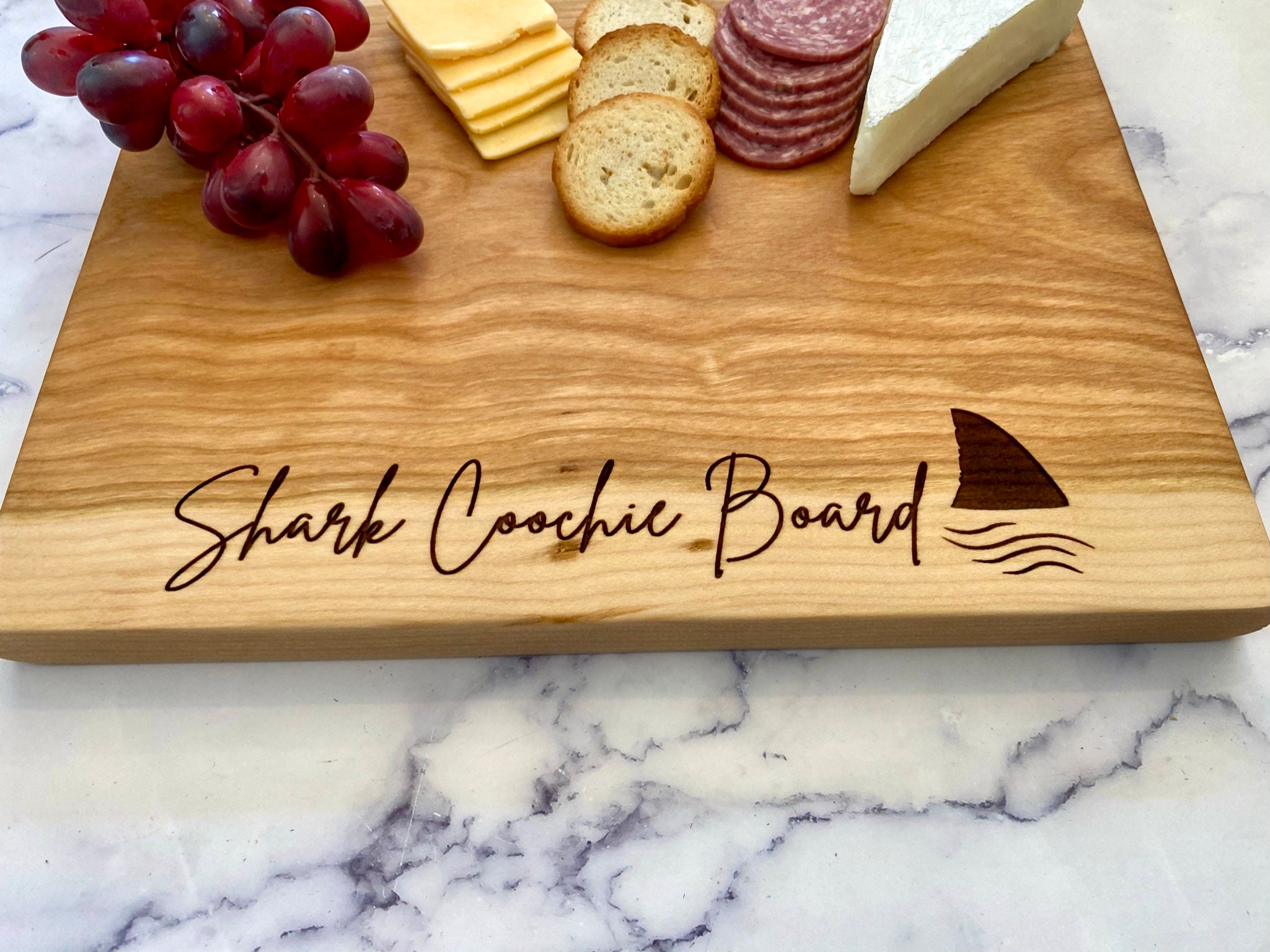 Shark Coochie Board Charcuterie Board Funny Housewarming Gift for Her ...