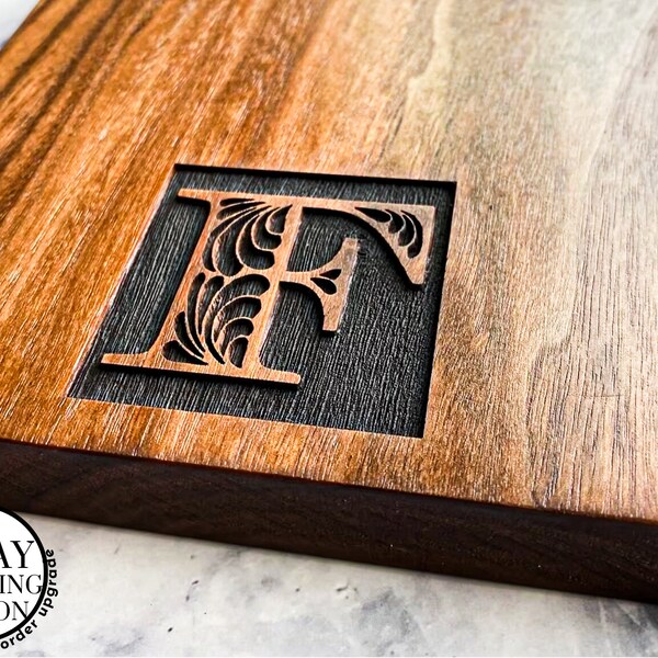 Monogrammed Cheese Board - Etsy