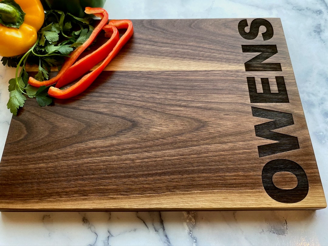 Personalized Wooden Chopping Board, Custom Cutting Board W Last Name ...