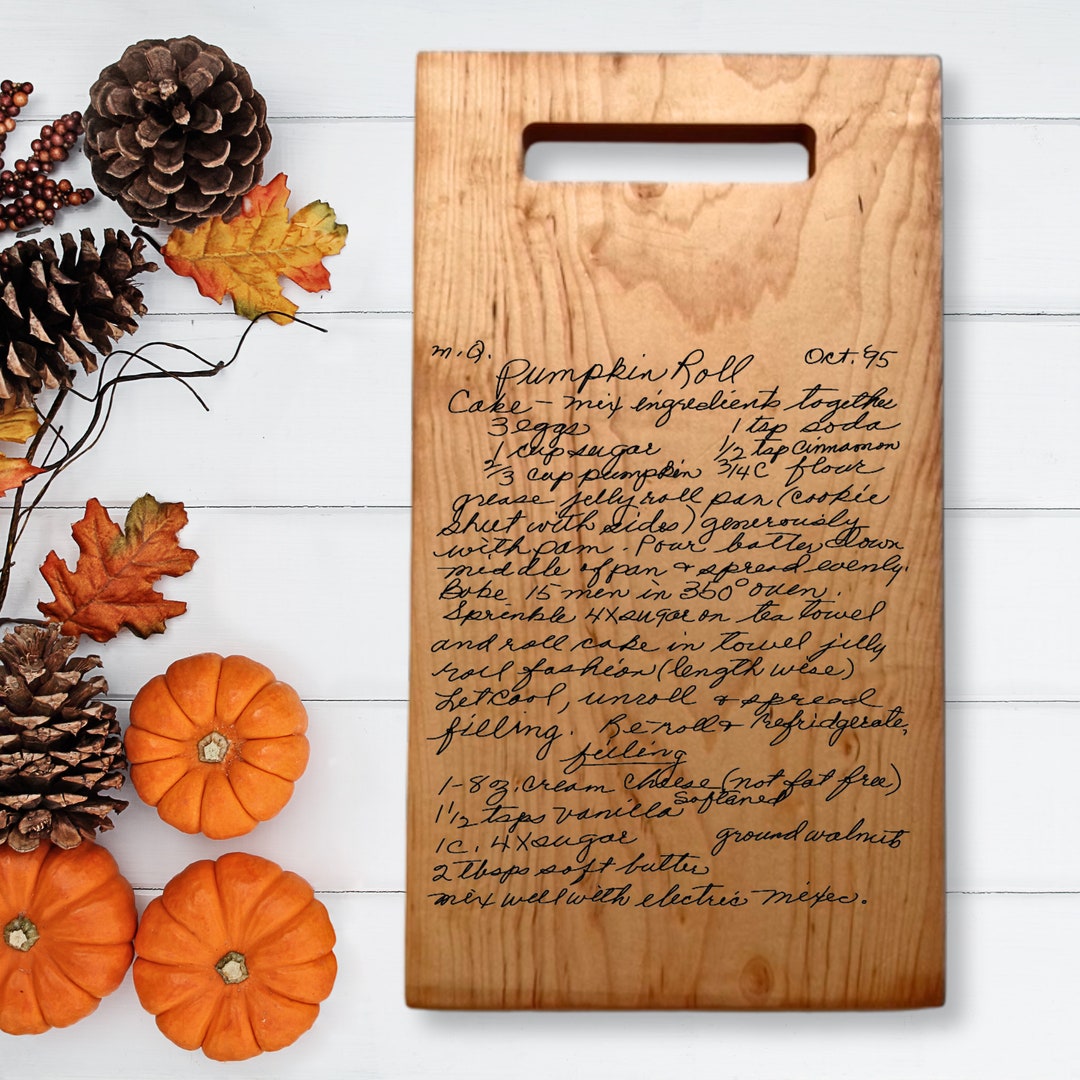 Engraved Family Recipe Board | Custom Cutting Board | Unique Gift ...