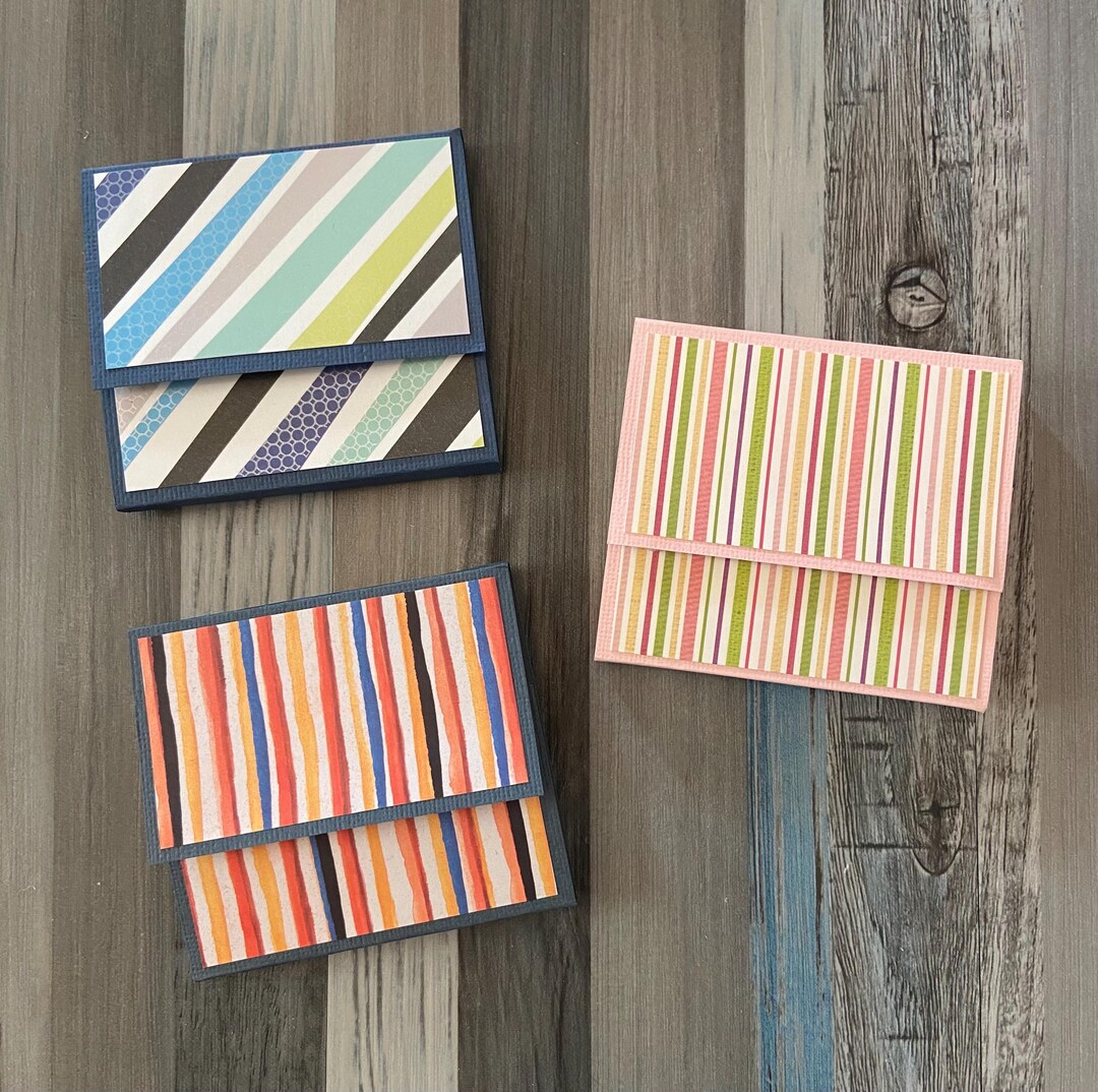 Colorful Sticky Notes Cover, Bright Stripe Designs, Includes 3x3 Pad of ...