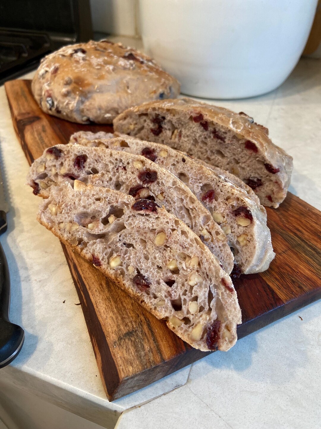 Rustic Cranberry Walnut Loaf - Freshly Baked, Homemade, Moist ...
