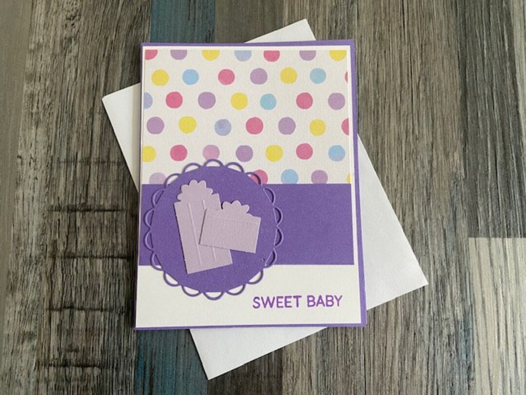 Sweet Baby Greeting Card, Cute Design for Celebrating Little Miracles ...