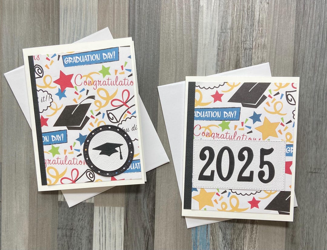Graduation Card for Class of 2025 High School or College Graduate, Cap ...