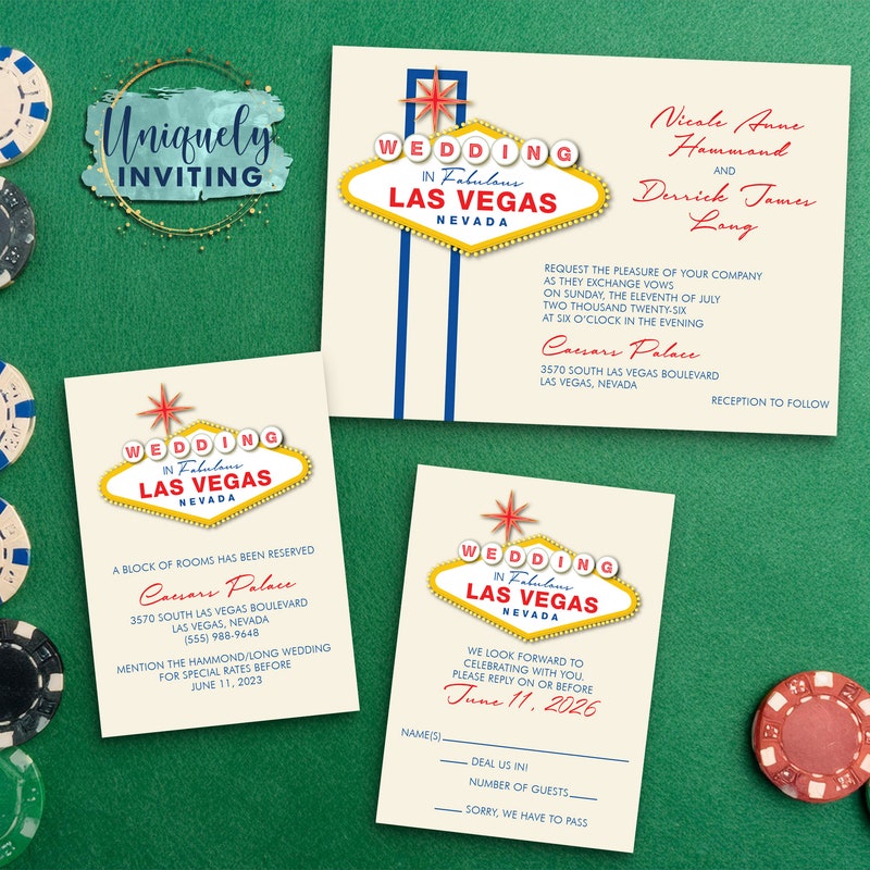 Vegas Invitation - Etsy