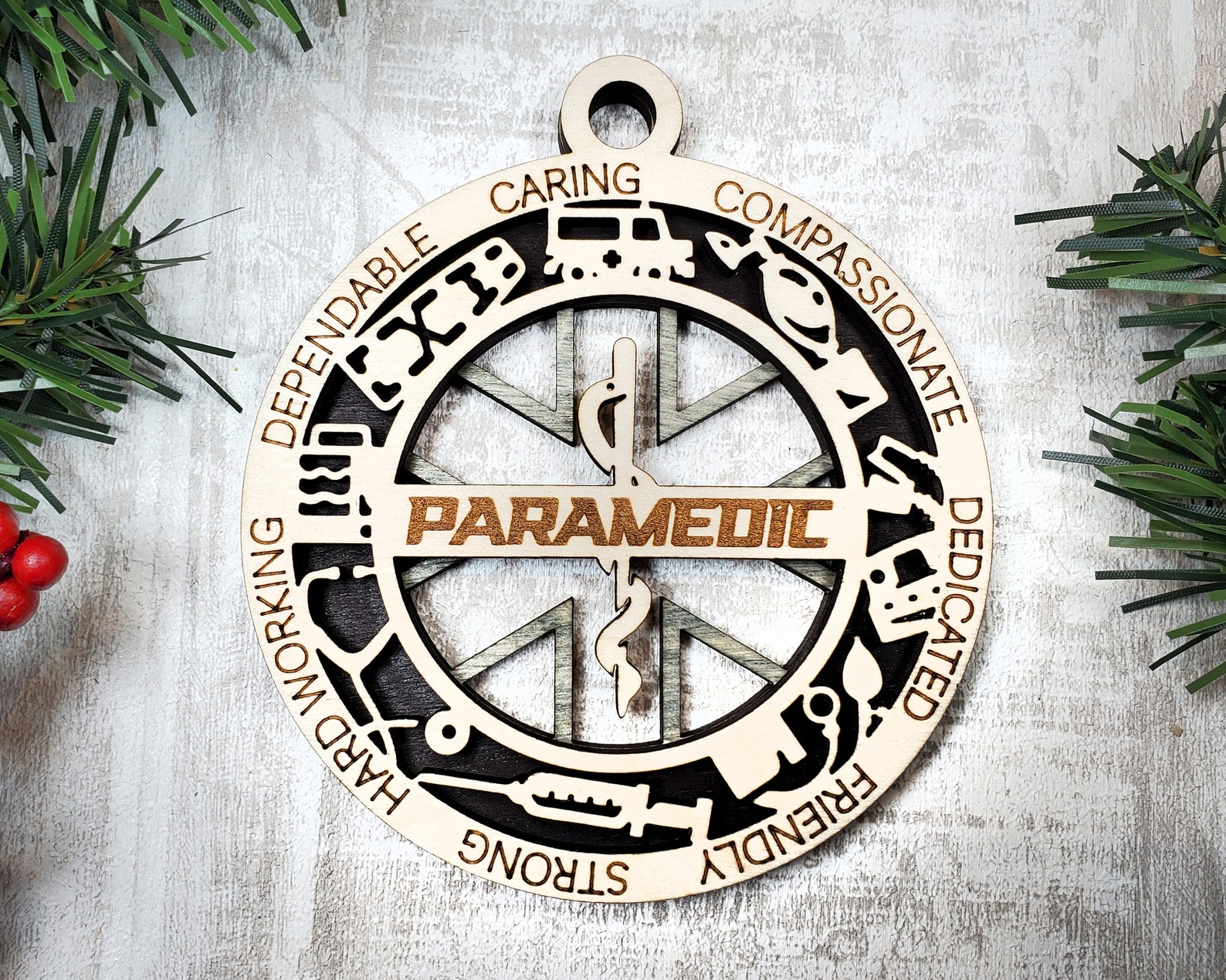 Personalized Paramedic Ornament - First Responder Ornament Collection ...
