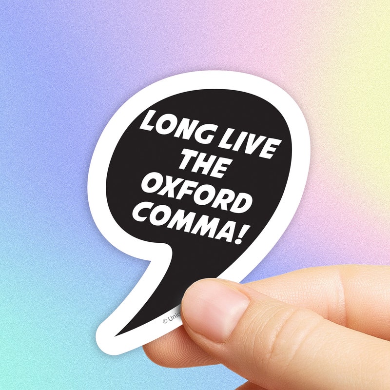 Oxford Comma - Etsy