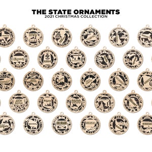 West Virginia Ornament - State Christmas Ornament Collection - Etsy