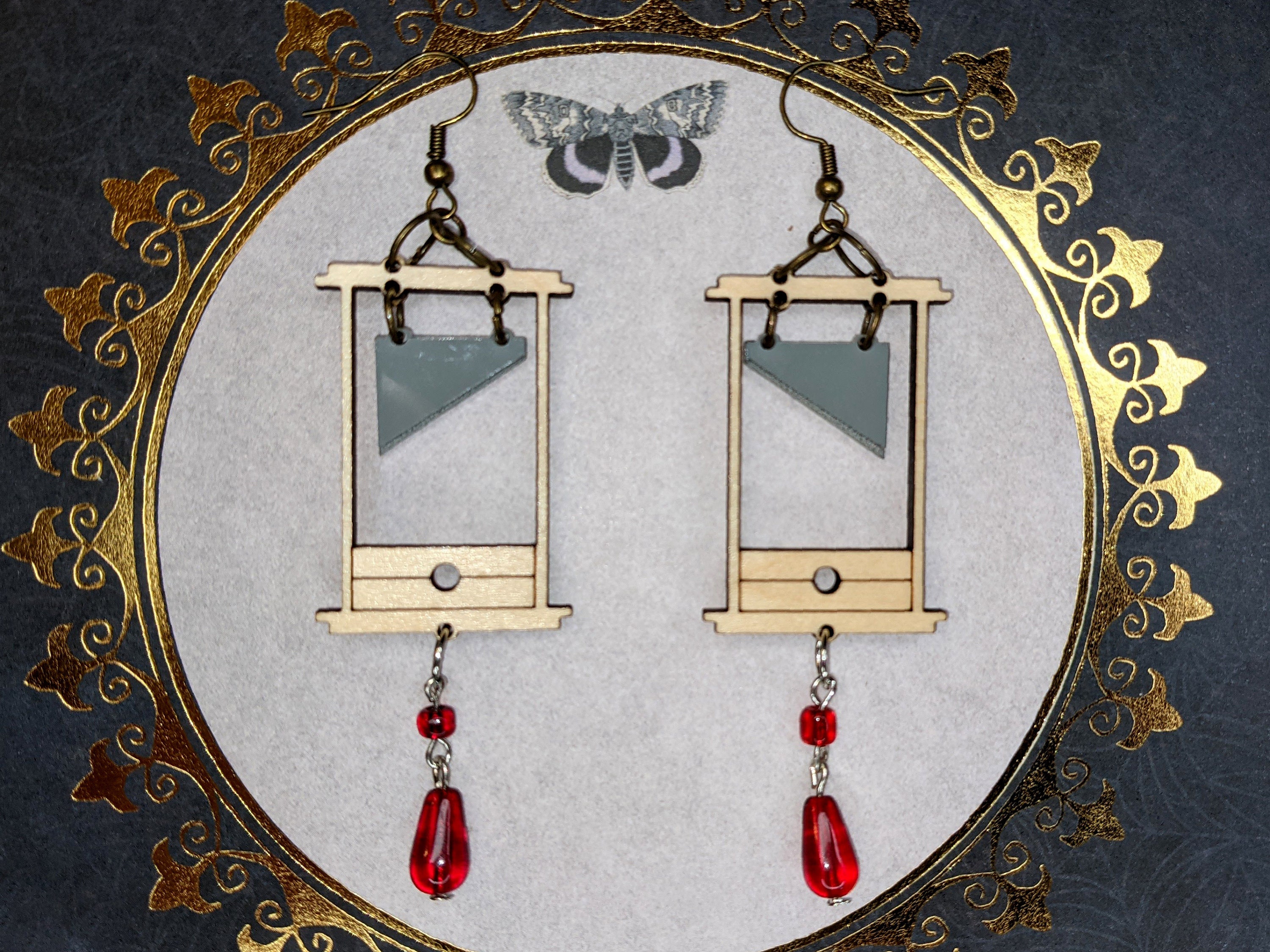 Finished Guillotine Earrings Custom Laser-cut Jewelry - Etsy