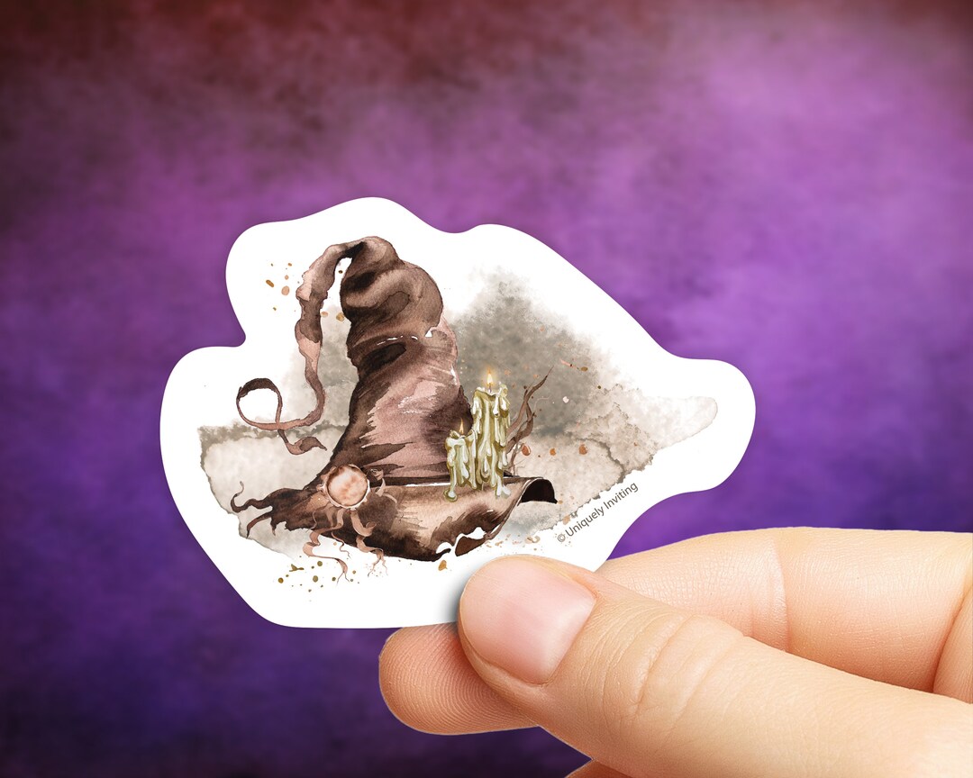 Magical Sorting Hat Sticker Die-cut, Waterproof, Laminated Vinyl ...