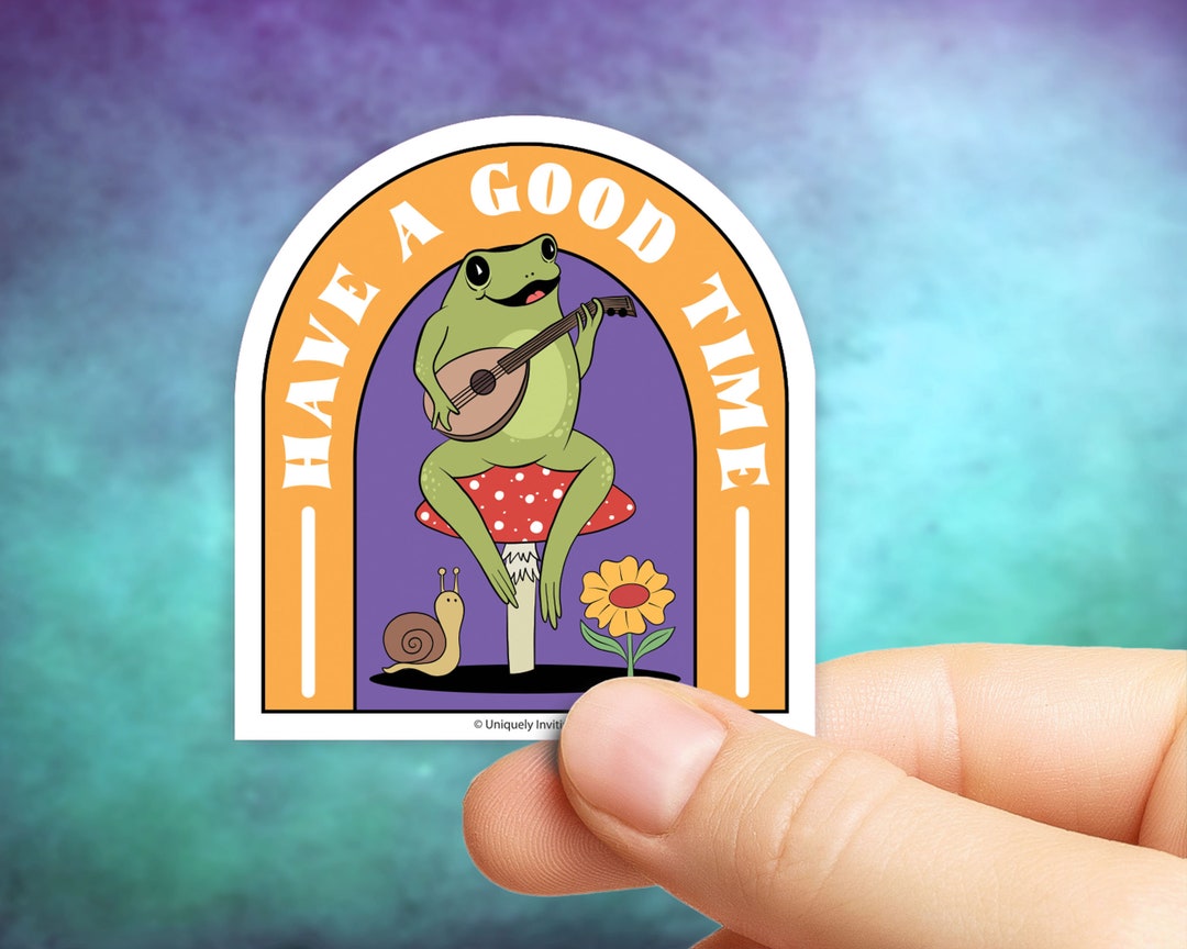 Retro Have A Good Time Sticker in Gloss or Holographic | Die-cut ...