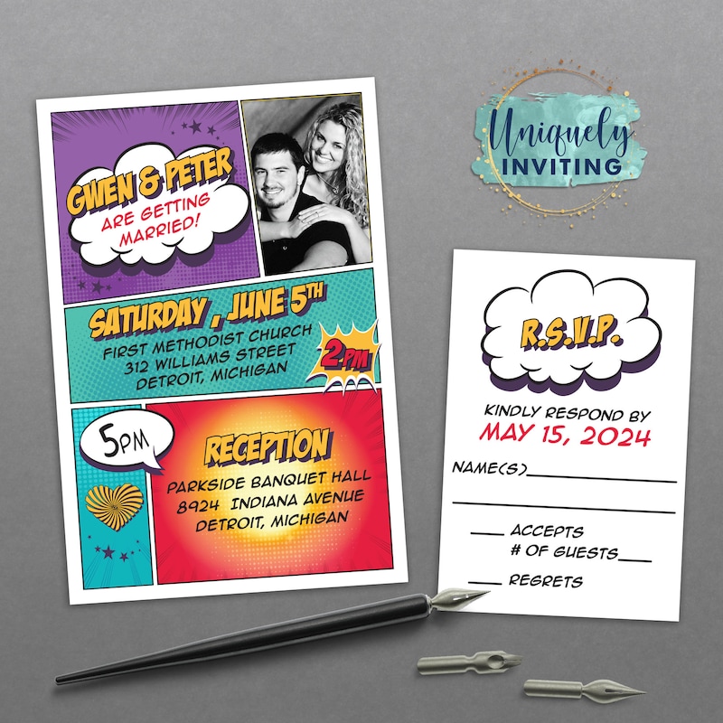 Geeky Wedding Invitation - Etsy