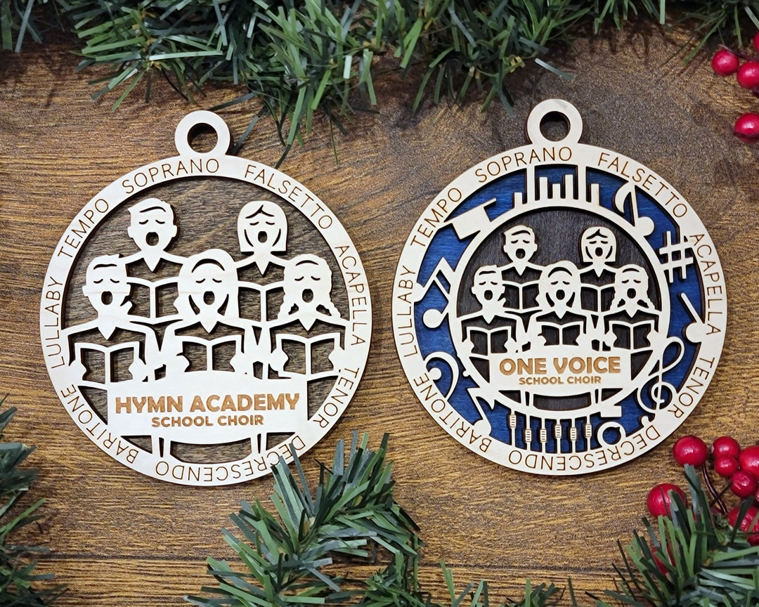 Personalized Choir Ornament - Artful Ornament Collection - Etsy