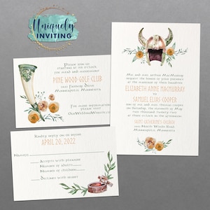 Viking Vows Invitations - Etsy
