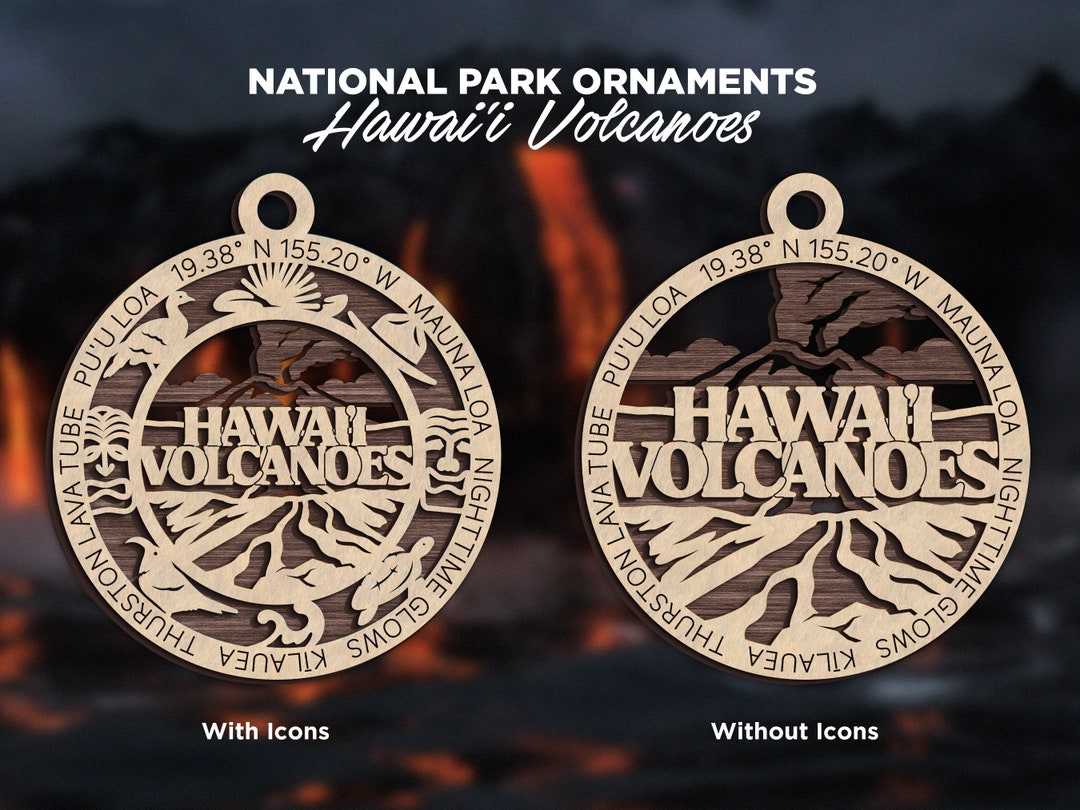 Hawai'i Volcanoes Ornament - National Park Christmas Ornament ...