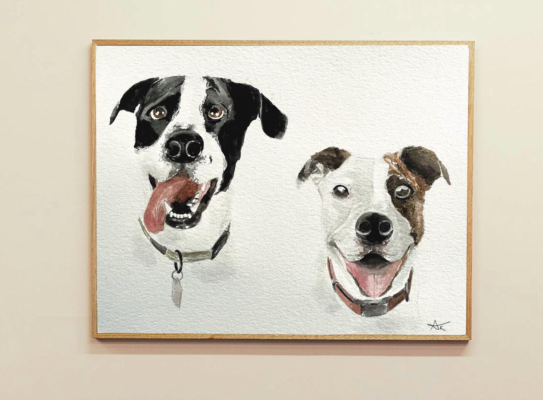 Custom and Unique Dog Painting, Dog Personality Art, Unique Painting - Etsy
