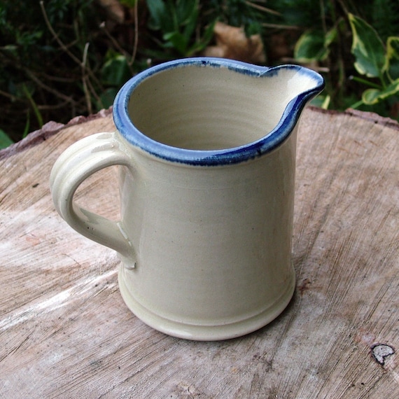 Thrown Pottery Jug Milk Jug Creamer Cream Jug Classic 1/2 Pint | Etsy UK