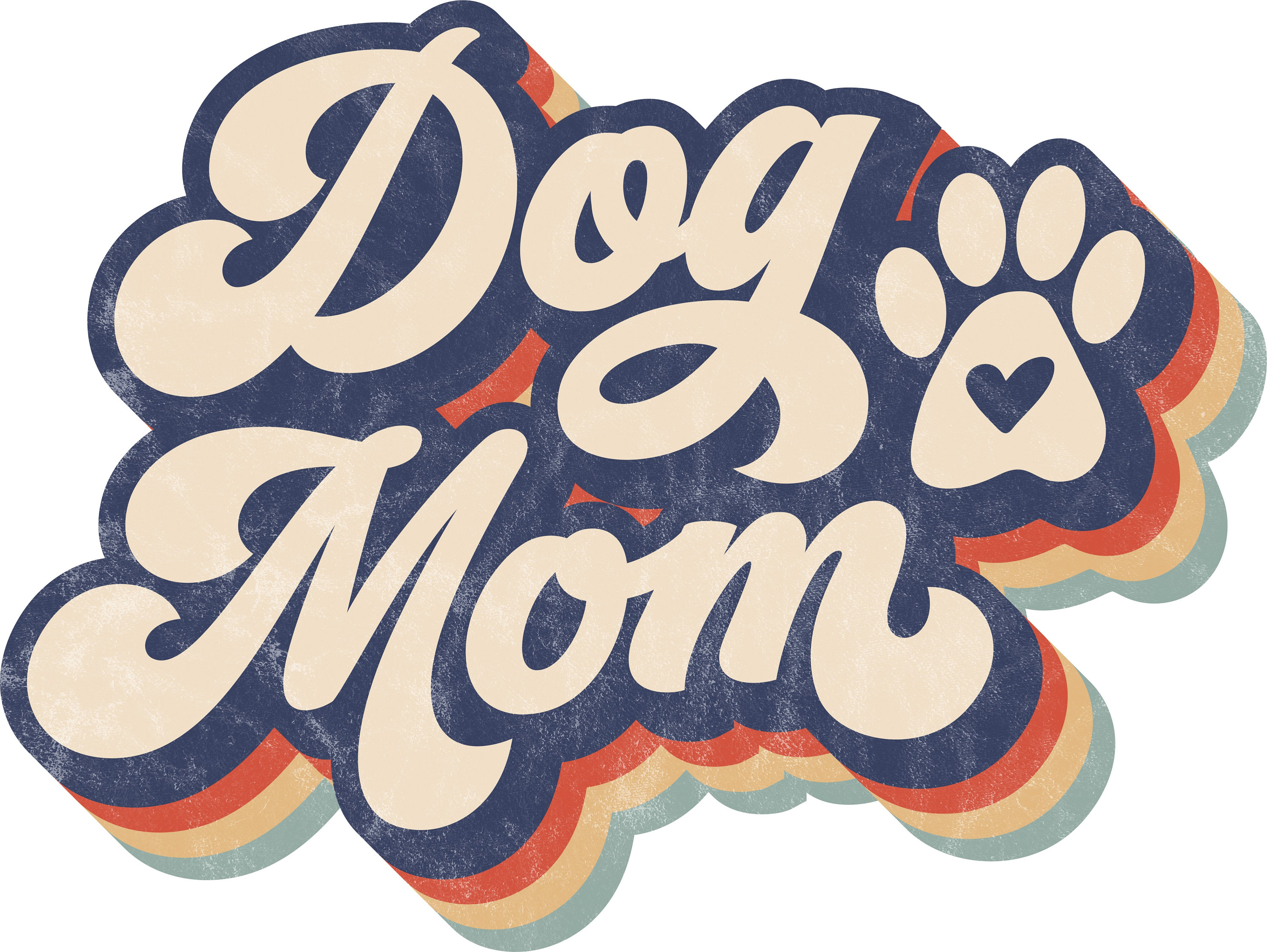 Vintage Dog Mom Design Sublimation Transfer Ready to Press - Etsy