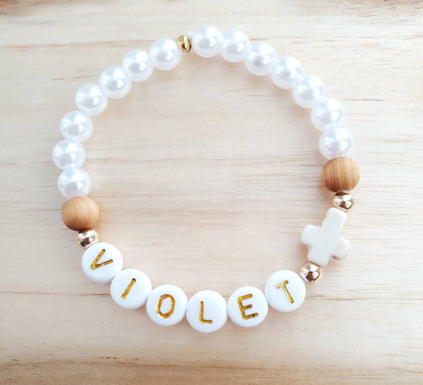 Child Cross Bracelet Personalized Cross Bracelet - Etsy