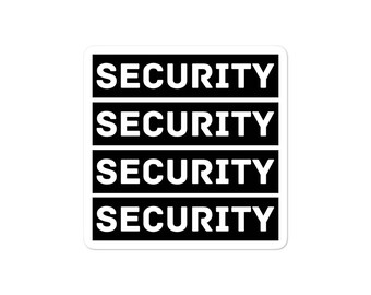 Security Stickers - Etsy