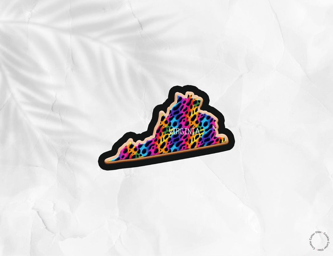 Virginia State Cookie Cutter .STL File: DIY Baking (digital Download ...