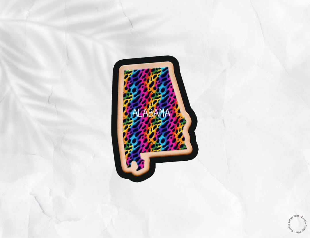 Alabama State Cookie Cutter .STL File: DIY Baking (digital Download) - Etsy