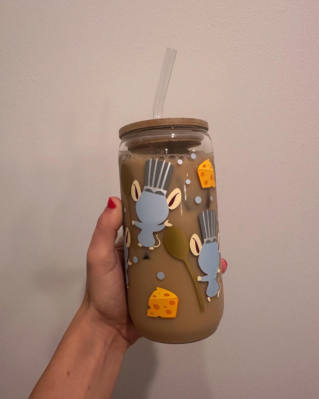 16oz Glass Libby Cup Dis Coffee Park Day|theme Park| Glass Cups| Summer ...