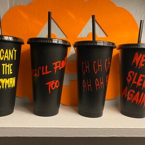 Horror Themed Cups| Halloween Cold Cups| Halloween Cups| 24oz Cold ...