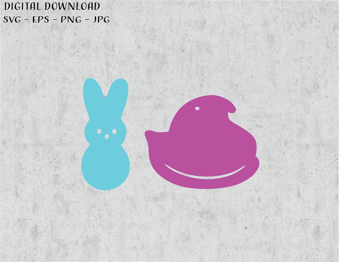 Easter Peeps SVG | Color SVGS | Peeps | SVG | Svg-eps-png-jpg Files ...