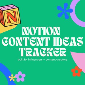 Notion Content Ideas Template Content Creators microinfluencers ...