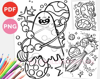 Coloring Page | Robot Pihka is My Name | Printable | Instant Download ...