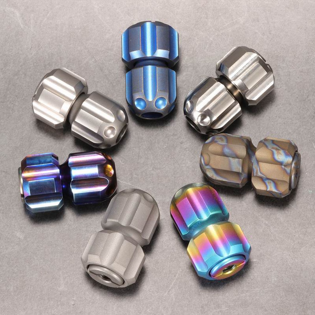 Fidget Spinner Paracord Bead titanium Big Bomb Shape Bead Knife Bead ...