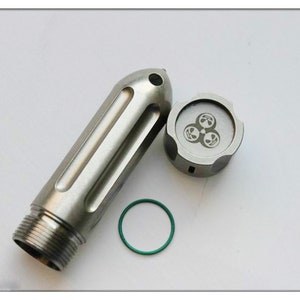 Titanium EDC Container Outdoor Tool EDC Storage Bottle EDC Box Pill ...