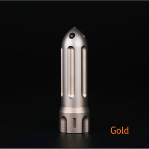 Titanium EDC Container Outdoor Tool EDC Storage Bottle EDC Box Pill ...