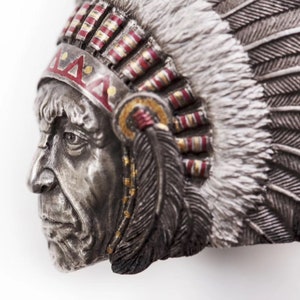 Native American Ring 925 Sterling Silver With 24K Gold Inlay Indian ...