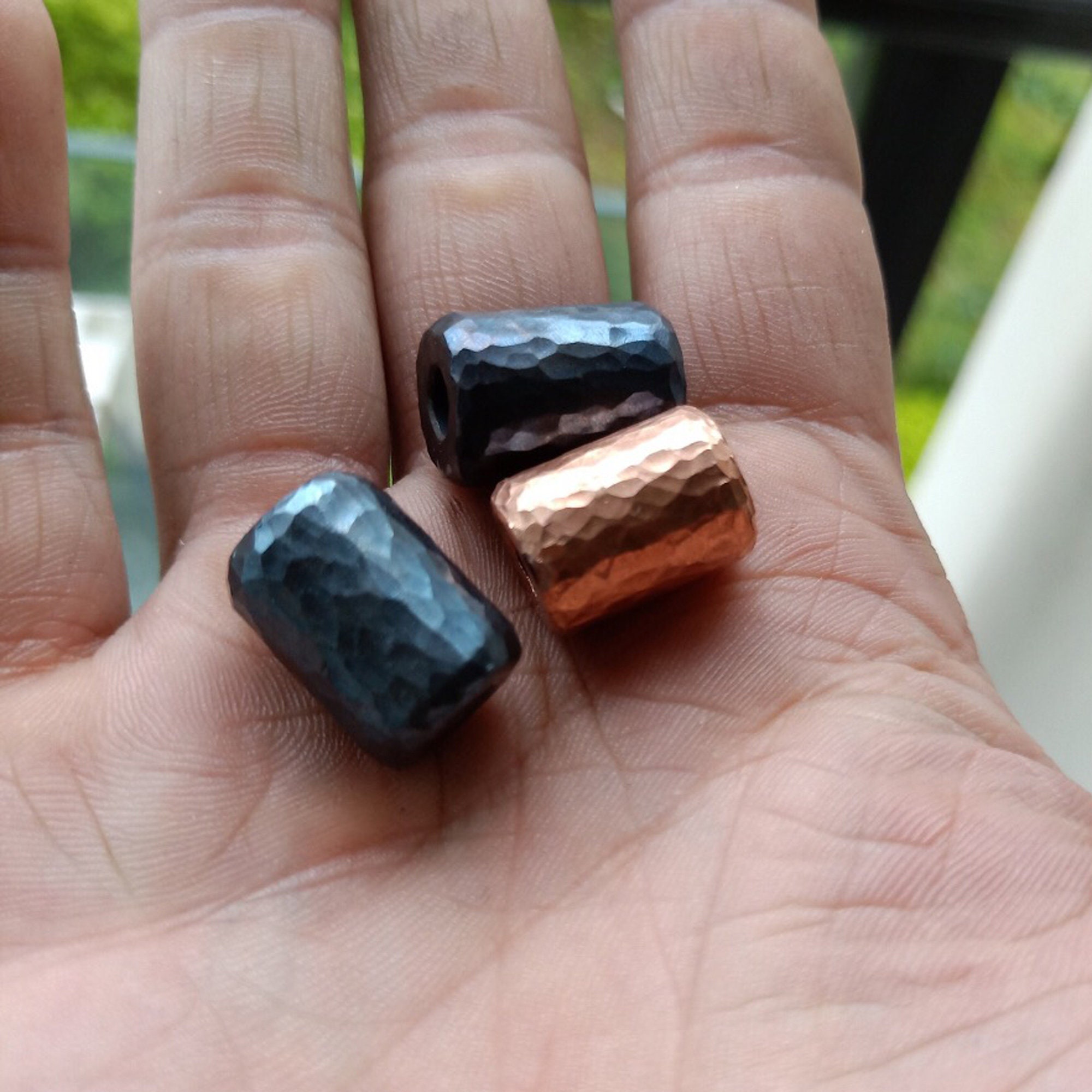 Paracord Bead hand Hammered Bead Iron Alloy Copper - Etsy Australia