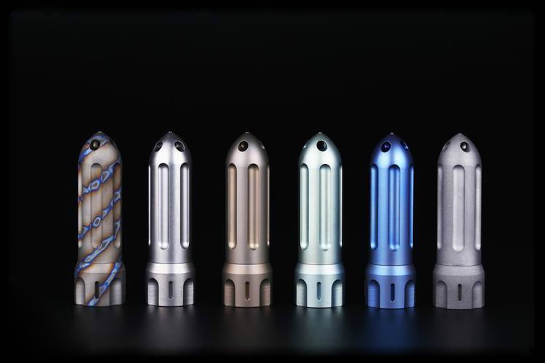 Titanium EDC Container Outdoor Tool EDC Storage Bottle EDC Box Pill ...