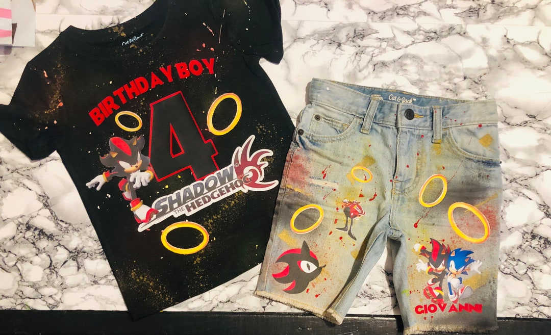 Sonic Outfit Shadow Outfit Shadow Sonic Kids Outfit 1st Birthday Outfit ...